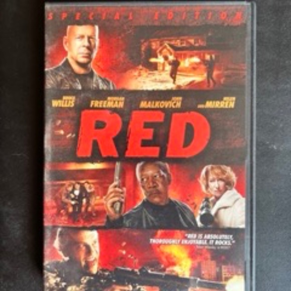 Media | Red Dvd 210 Bruce Willis Morgan Freeman Helen Mirren | Poshmark